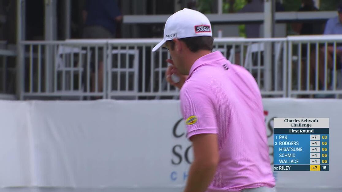 Davis Riley | Round 1 | 15th hole | Shot 4 | 2025 Charles Schwab