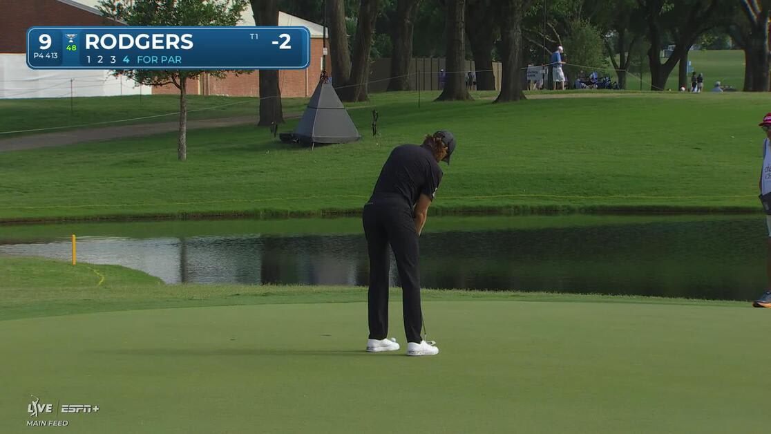 Patrick Rodgers | Round 1 | 9th hole | Shot 4 | 2025 Charles Schwab