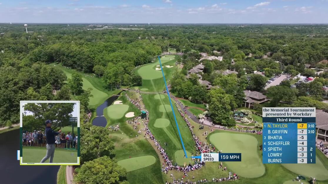 Nick Taylor | Round 3 | 1st hole | Shot 1 | 2025 the Memorial