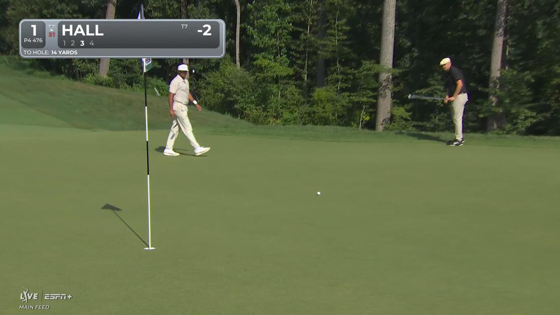 Harry Hall | Round 2 | 1st hole | Shot 3 | 2025 BMW Championship