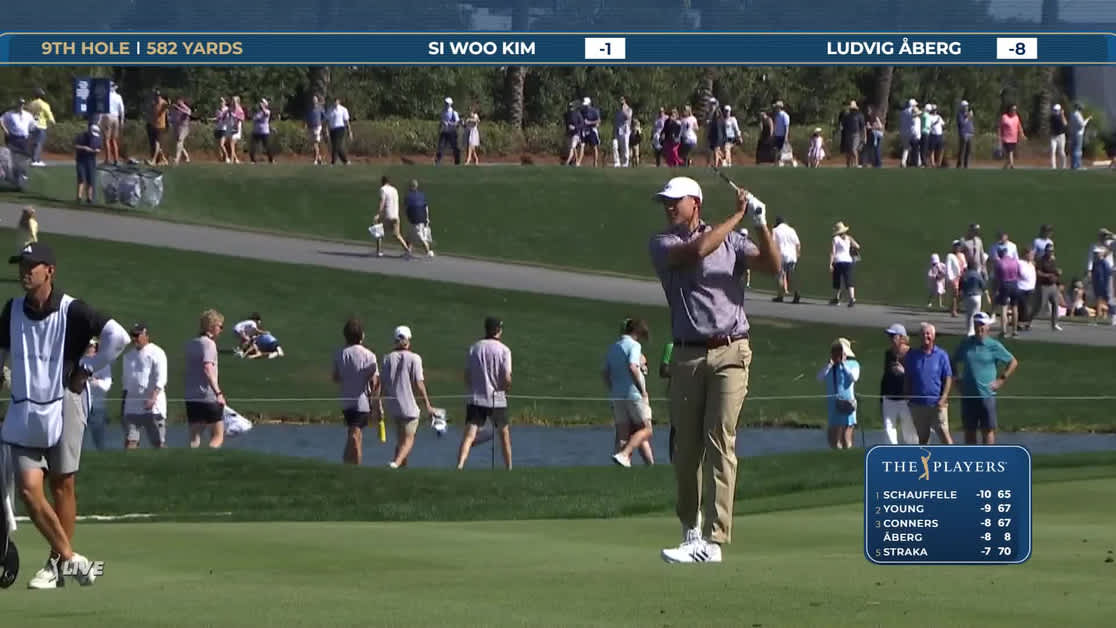 Ludvig Aberg | Round 2 | 9th hole | Shot 2 | 2026 THE PLAYERS