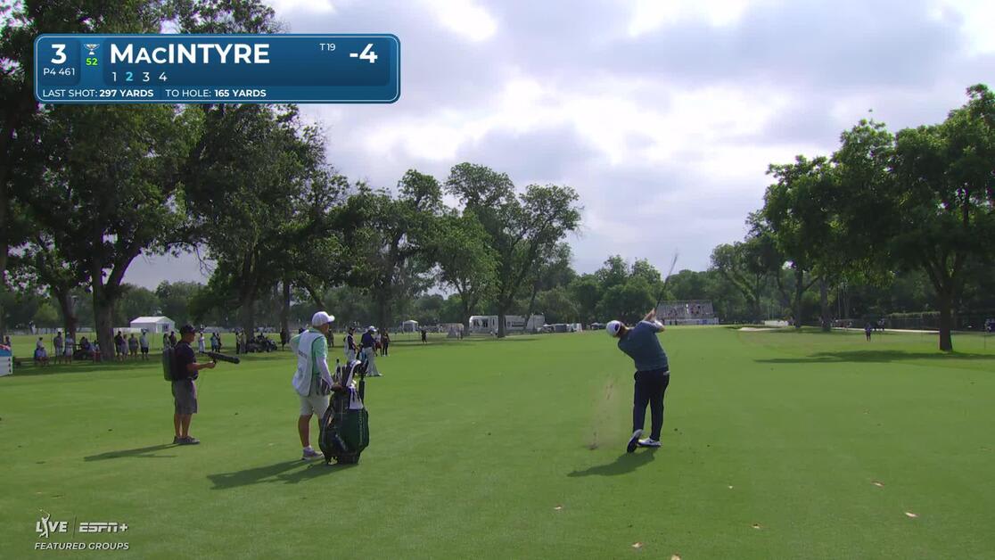 Robert MacIntyre | Round 3 | 3rd hole | Shot 2 | 2025 Charles Schwab