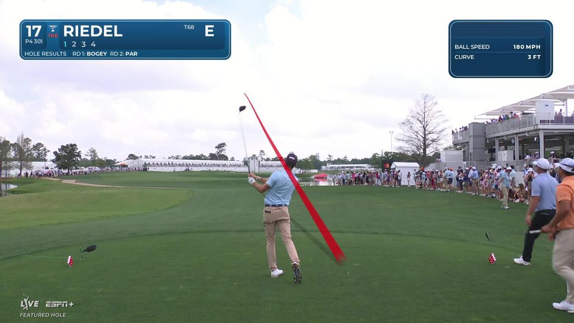 Matthew Riedel | Round 3 | 17th hole | Shot 1 | 2025 Houston Open