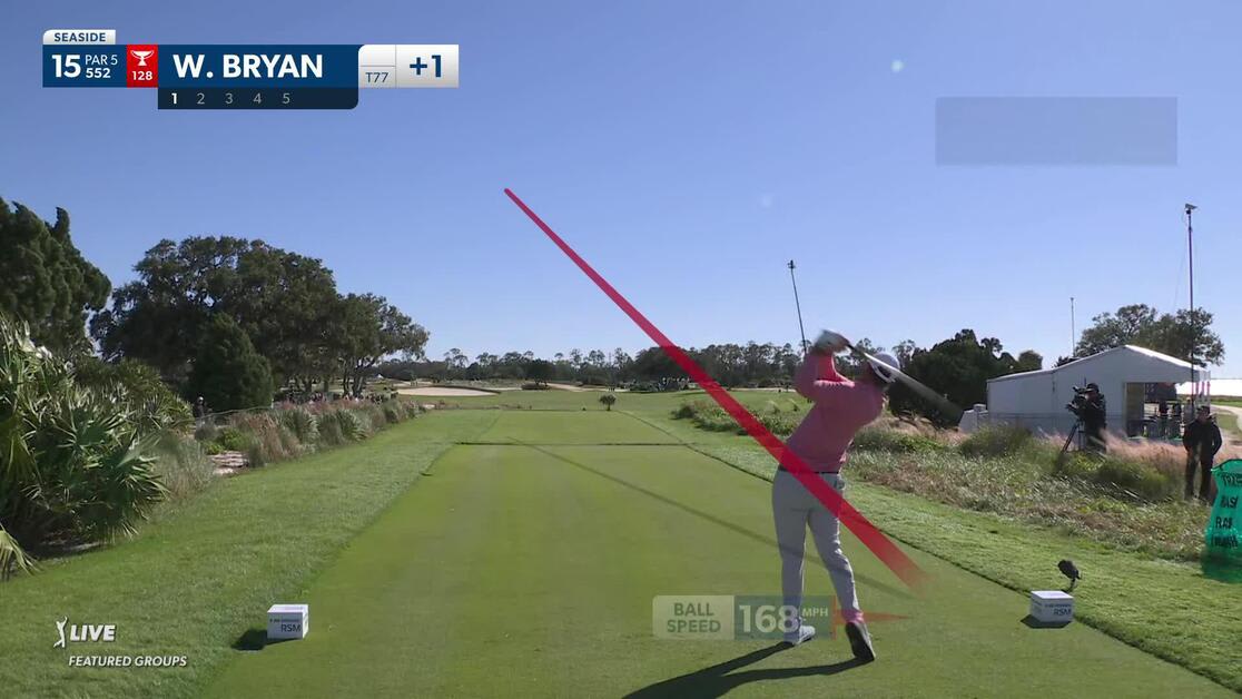 Wesley Bryan | Round 2 | 15th hole | Shot 1 | 2024 The RSM Classic