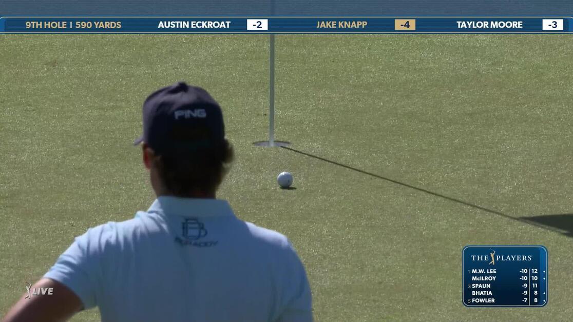 Jake Knapp | Round 2 | 9th hole | Shot 5 | 2025 THE PLAYERS