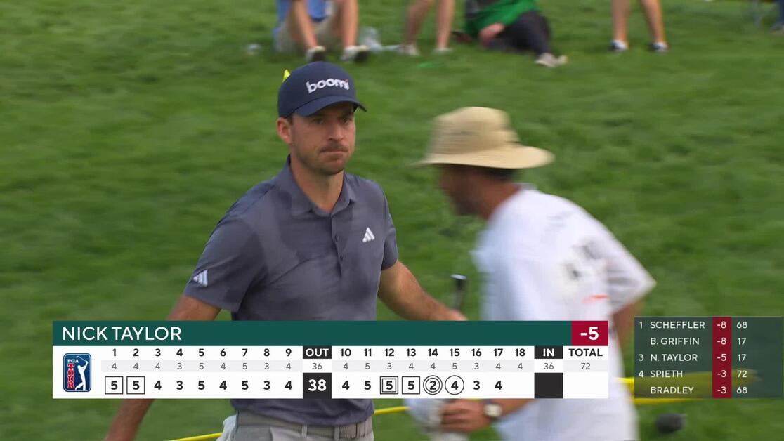 Nick Taylor | Round 3 | 17th hole | Shot 4 | 2025 the Memorial