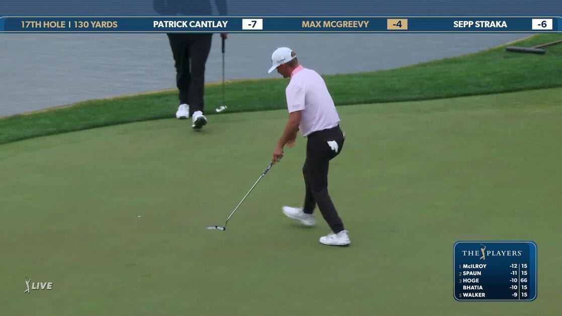 Max McGreevy | Round 4 | 17th hole | Shot 3 | 2025 THE PLAYERS