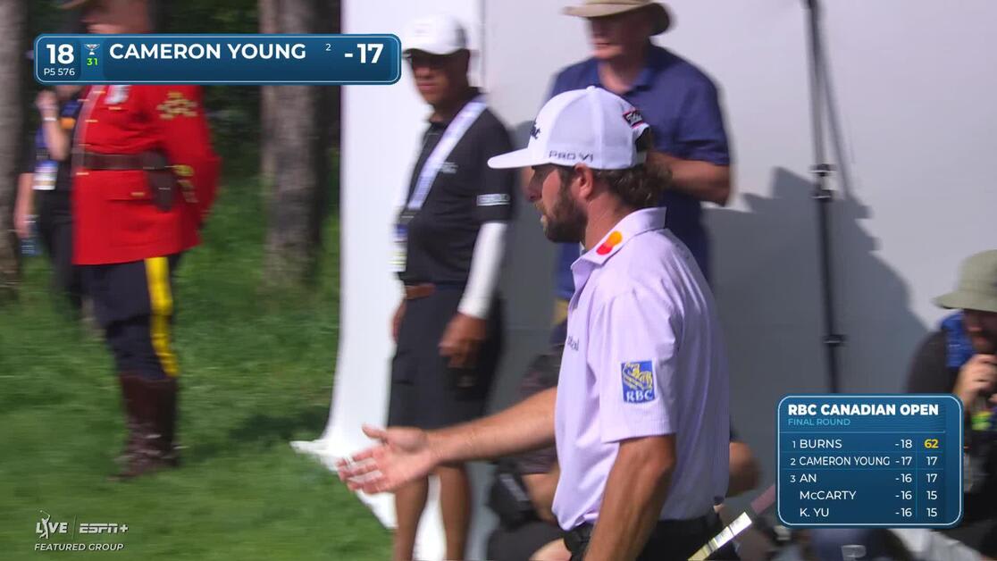 Cameron Young | Round 4 | 18th hole | Shot 3 | 2025 RBC Canadian