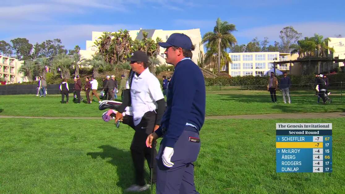 Davis Thompson | Round 2 | 18th hole | Shot 2 | 2025 Genesis