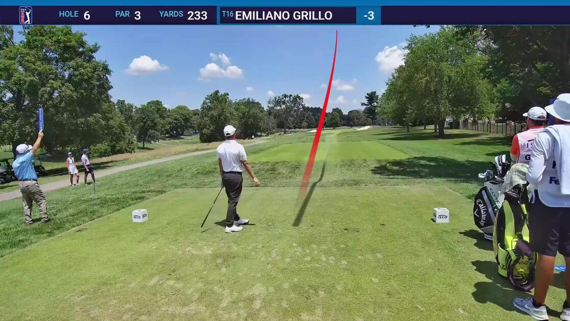 Emiliano Grillo | Round 2 | 6th hole | Shot 1 | 2025 ISCO Championship