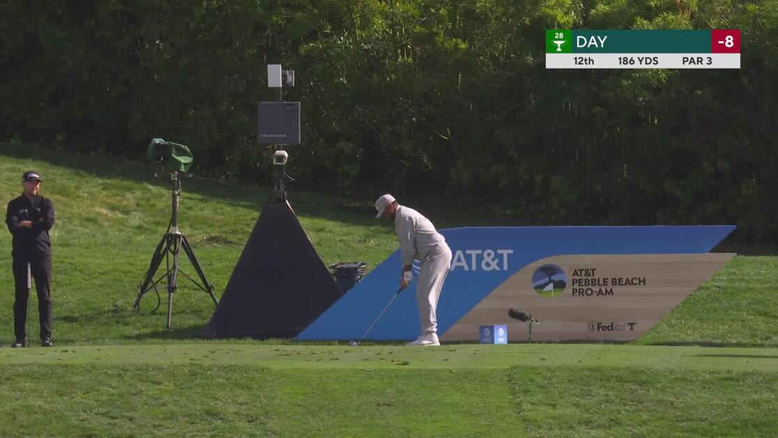 Jason Day | Round 4 | 12th hole | Shot 1 | 2025 AT&T Pebble Beach