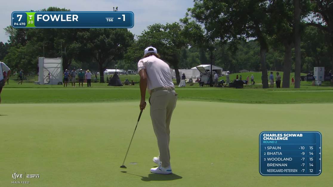 Rickie Fowler | Round 2 | 7th hole | Shot 5 | 2026 Charles Schwab
