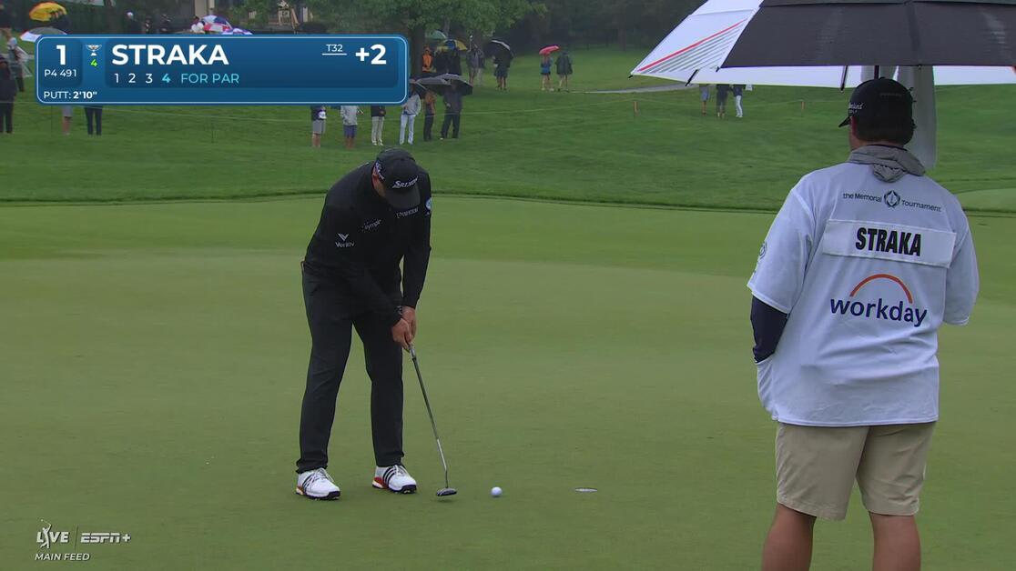 Sepp Straka | Round 2 | 1st hole | Shot 4 | 2025 the Memorial