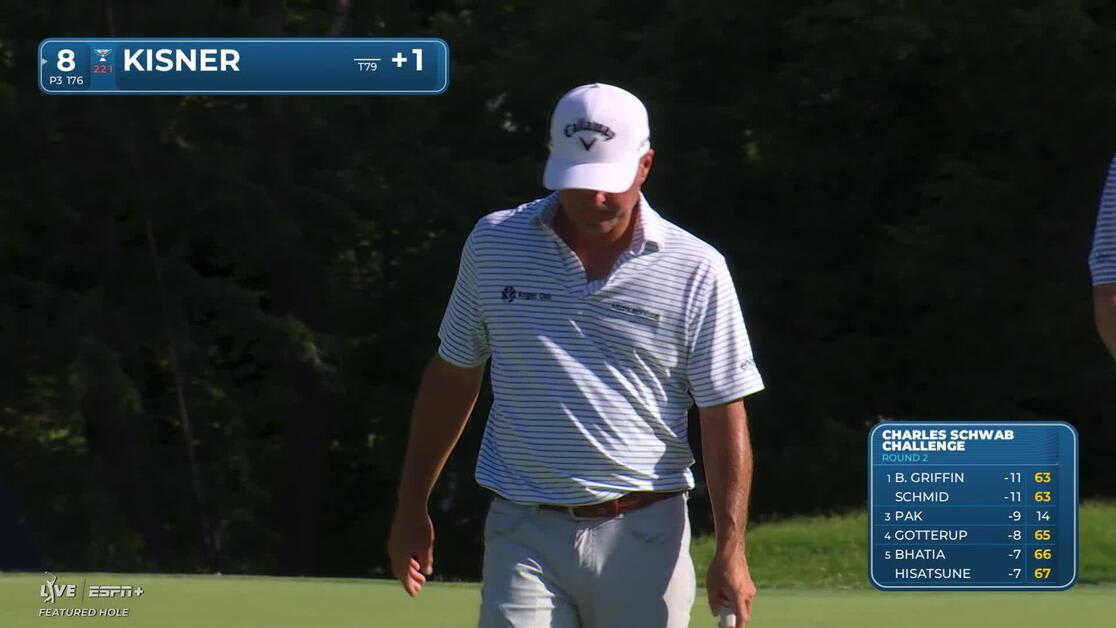 Kevin Kisner | Round 2 | 8th hole | Shot 3 | 2025 Charles Schwab