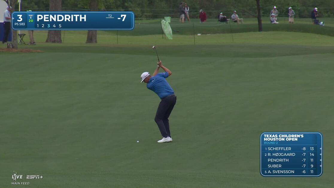 Taylor Pendrith | Round 2 | 3rd hole | Shot 3 | 2025 Houston Open