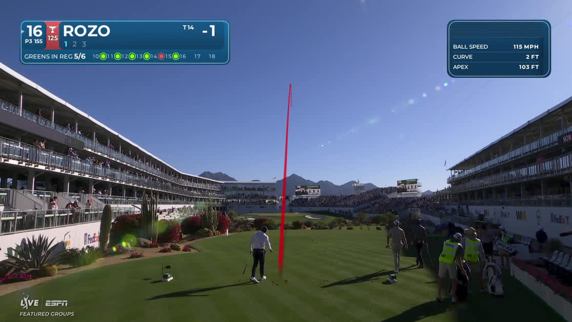 Marcelo Rozo | Round 1 | 16th hole | Shot 1 | 2026 WM Phoenix Open