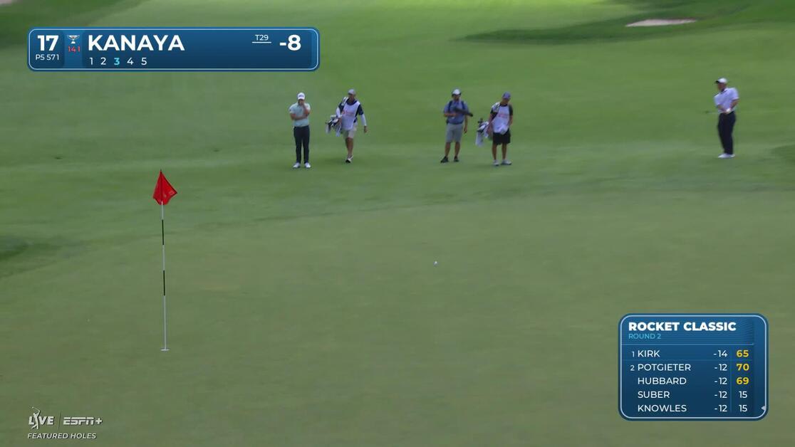 Takumi Kanaya | Round 2 | 17th hole | Shot 3 | 2025 Rocket Classic