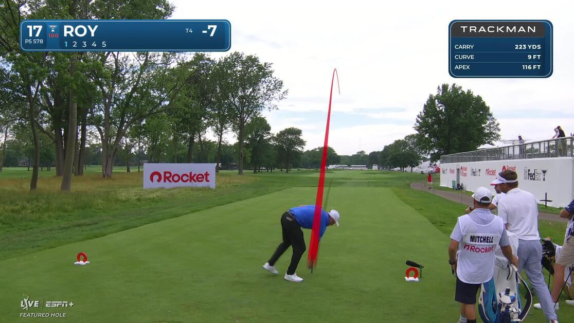 Kevin Roy | Round 1 | 17th hole | Shot 1 | 2025 Rocket Classic