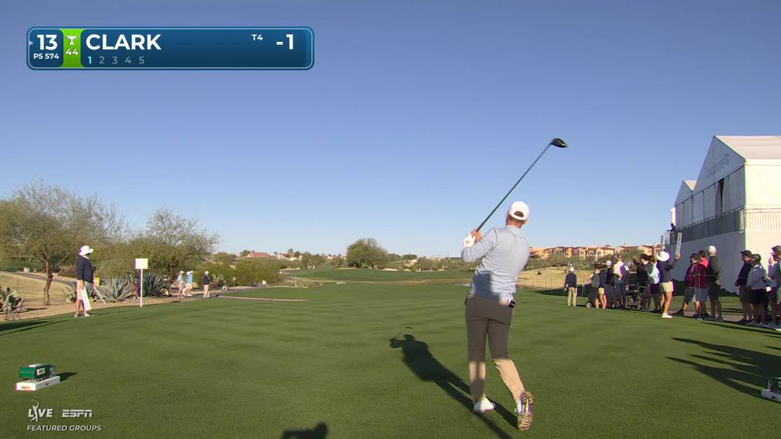 Wyndham Clark | Round 1 | 13th hole | Shot 1 | 2026 WM Phoenix Open