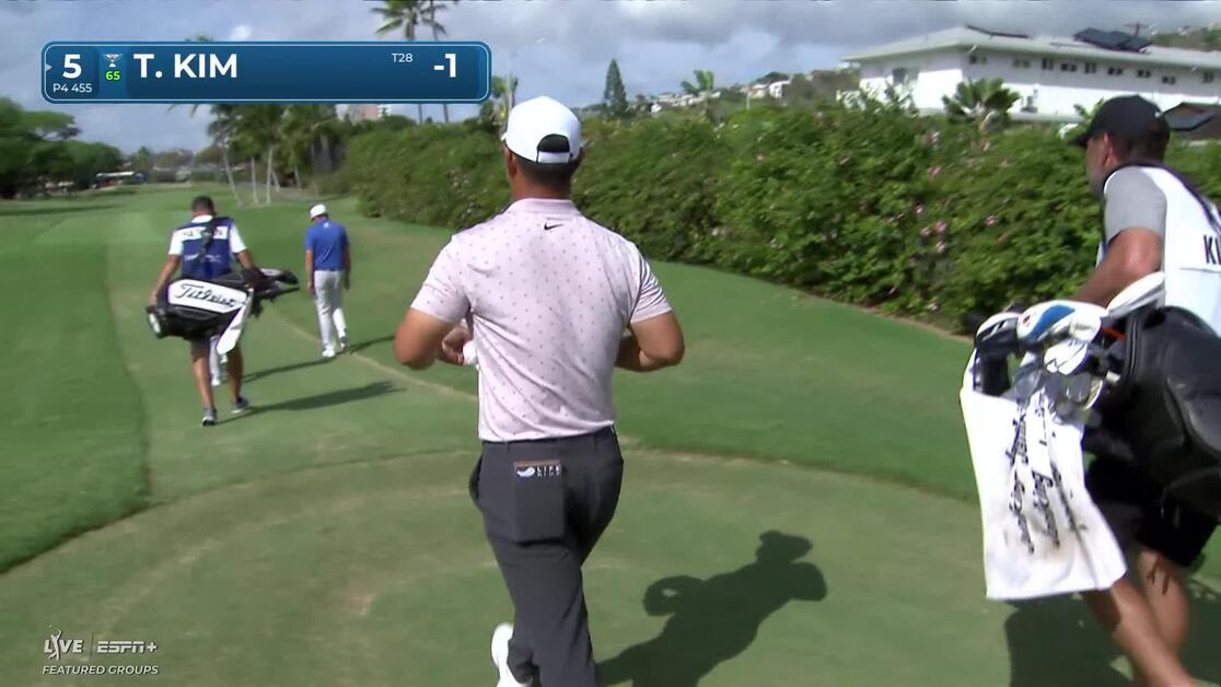 Tom Kim | Round 1 | 5th hole | Shot 1 | 2025 Sony Open