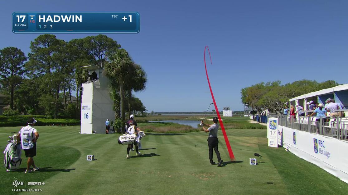 Adam Hadwin | Round 3 | 17th hole | Shot 1 | 2025 RBC Heritage