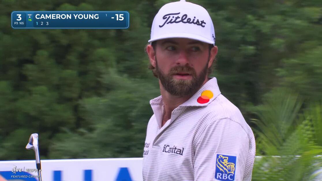Cameron Young | Round 3 | 3rd hole | Shot 1 | 2025 Wyndham