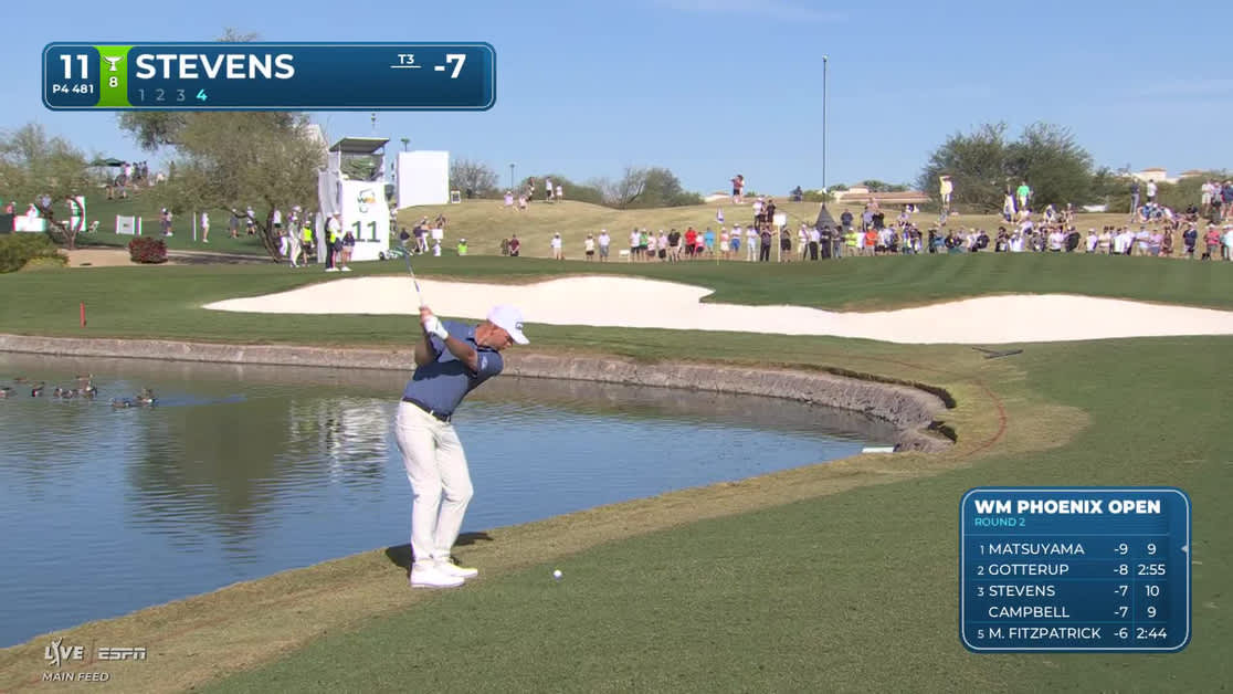 Sam Stevens | Round 2 | 11th hole | Shot 4 | 2026 WM Phoenix Open