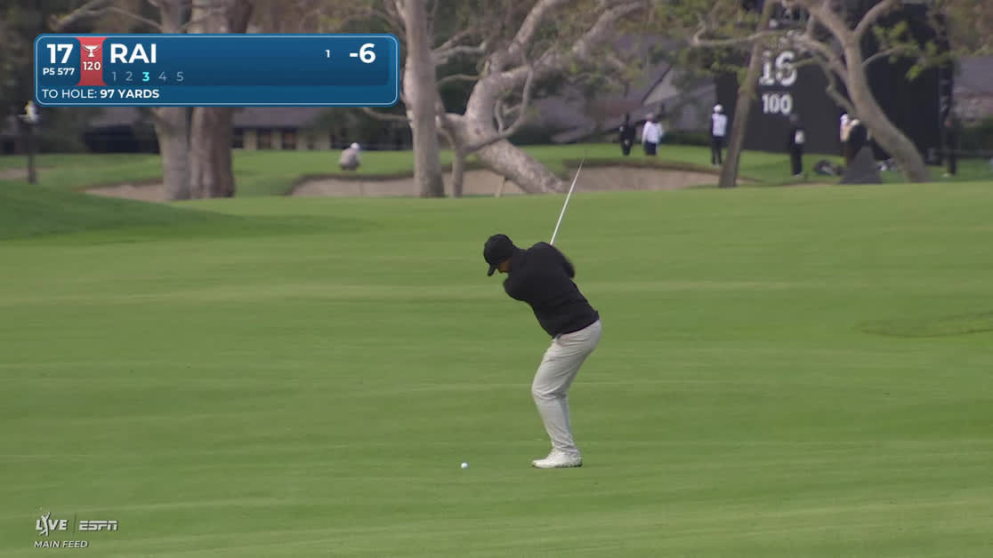Aaron Rai | Round 1 | 17th hole | Shot 3 | 2026 The Genesis