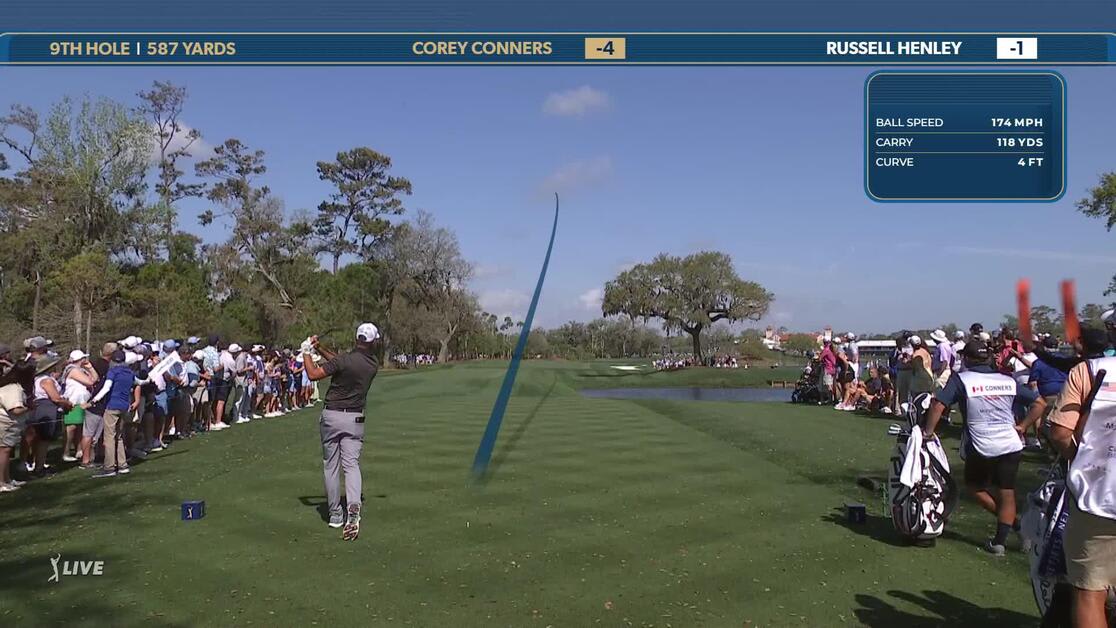 Corey Conners | Round 3 | 9th hole | Shot 1 | 2025 THE PLAYERS