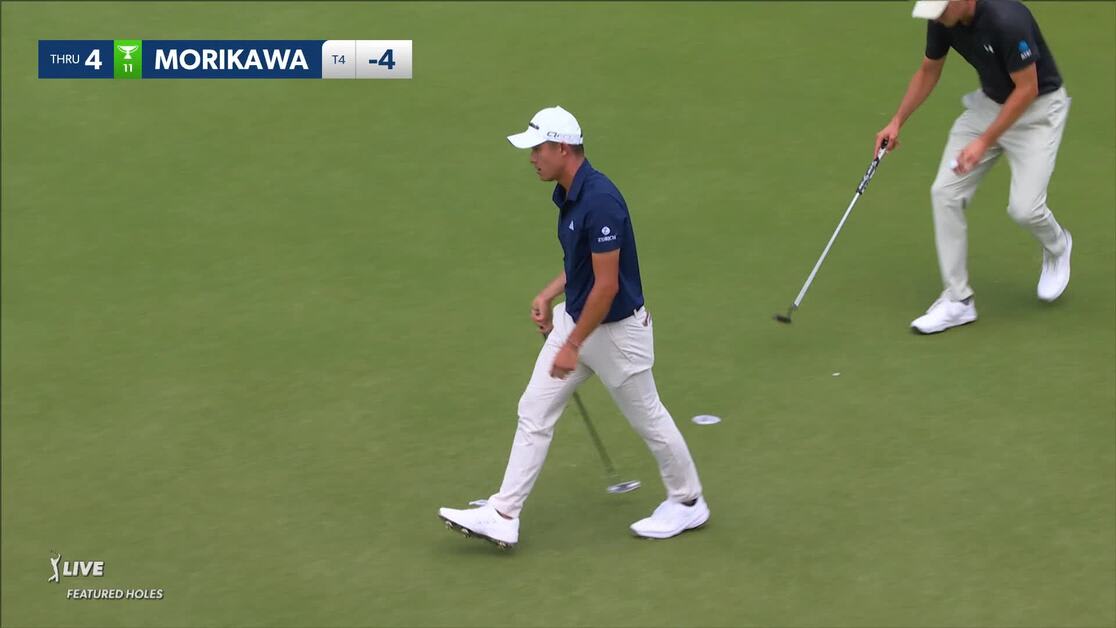 Collin Morikawa | 2024 Wells Fargo | Round 2 | 4th hole | Shot 3