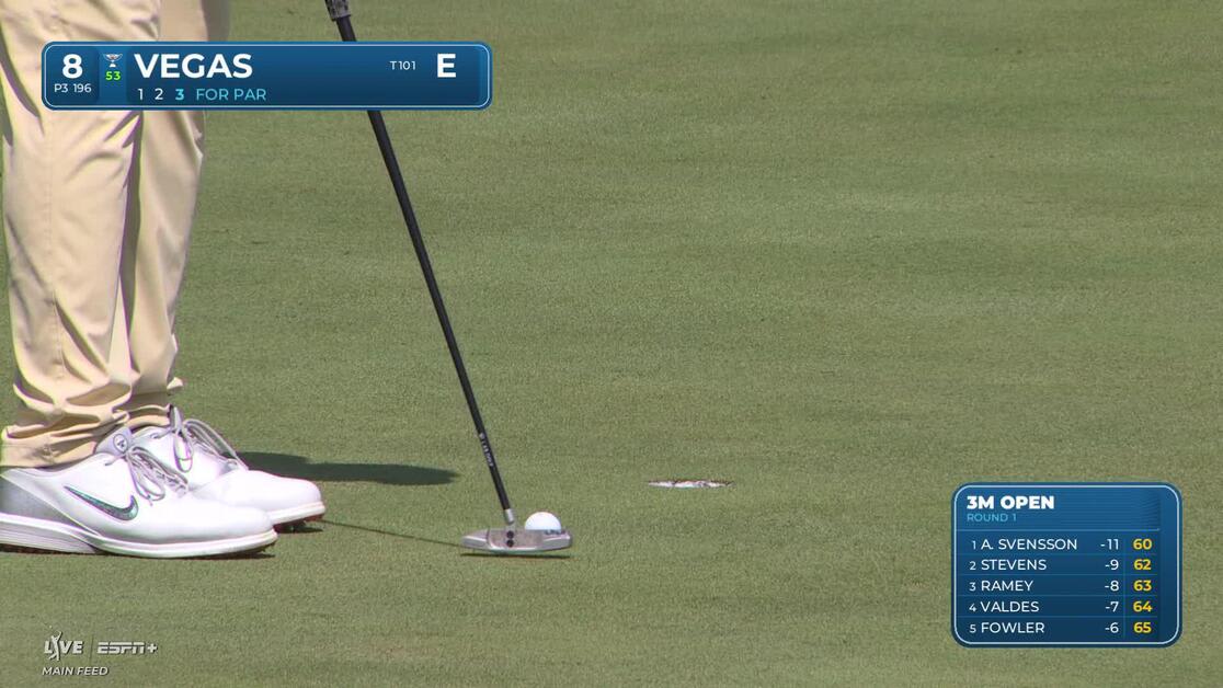 Jhonattan Vegas | Round 1 | 8th hole | Shot 3 | 2025 3M Open