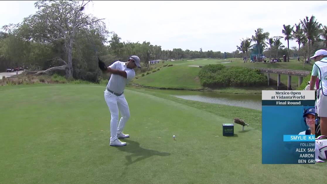 Aaron Rai | Round 4 | 10th hole | Shot 1 | 2025 Mexico Open