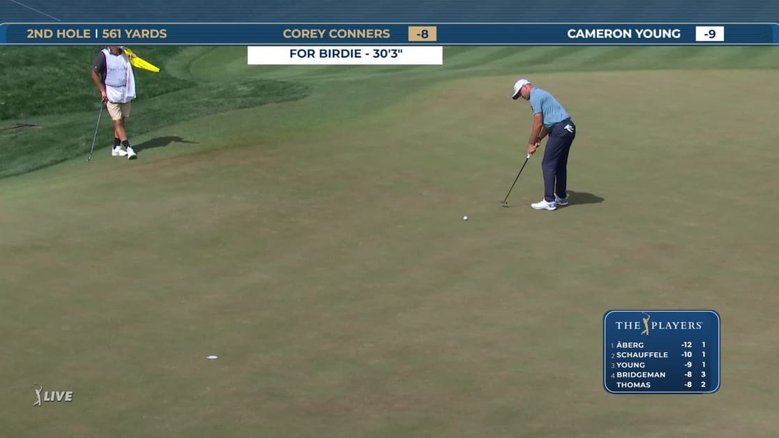 Corey Conners | Round 3 | 2nd hole | Shot 4 | 2026 THE PLAYERS