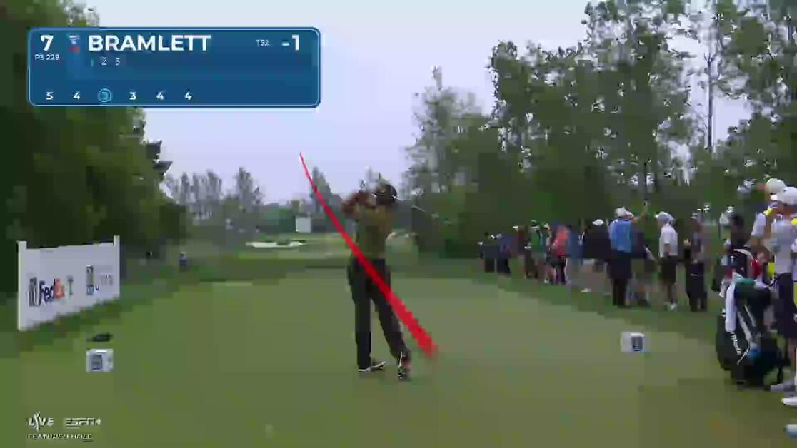 Joseph Bramlett | Round 1 | 7th hole | Shot 1 | 2025 RBC Canadian