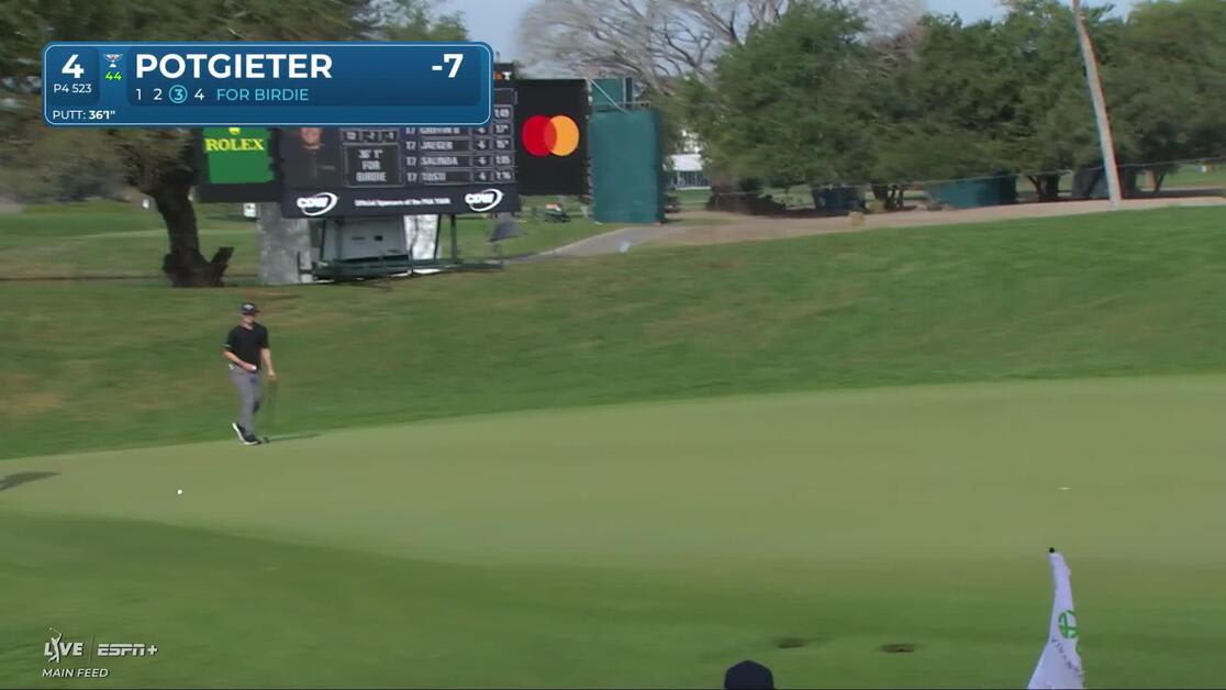 Aldrich Potgieter | Round 2 | 4th hole | Shot 3 | 2025 Mexico Open