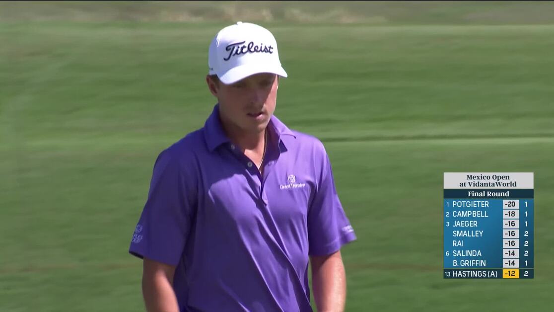 Justin Hastings | Round 4 | 3rd hole | Shot 3 | 2025 Mexico Open