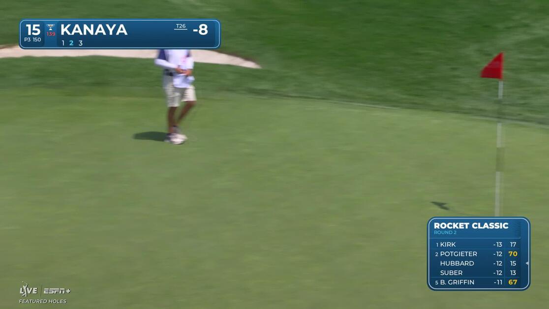 Takumi Kanaya | Round 2 | 15th hole | Shot 2 | 2025 Rocket Classic