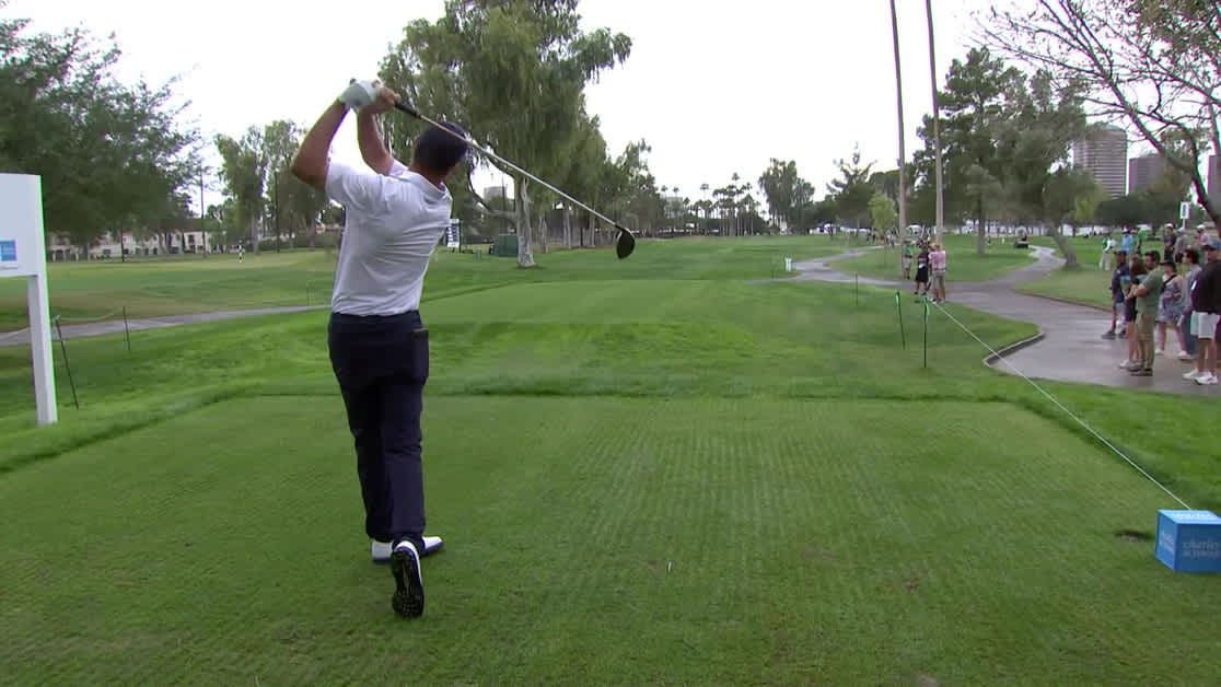 Steven Alker | Round 3 | 9th hole | Shot 1 | 2025 Charles Schwab