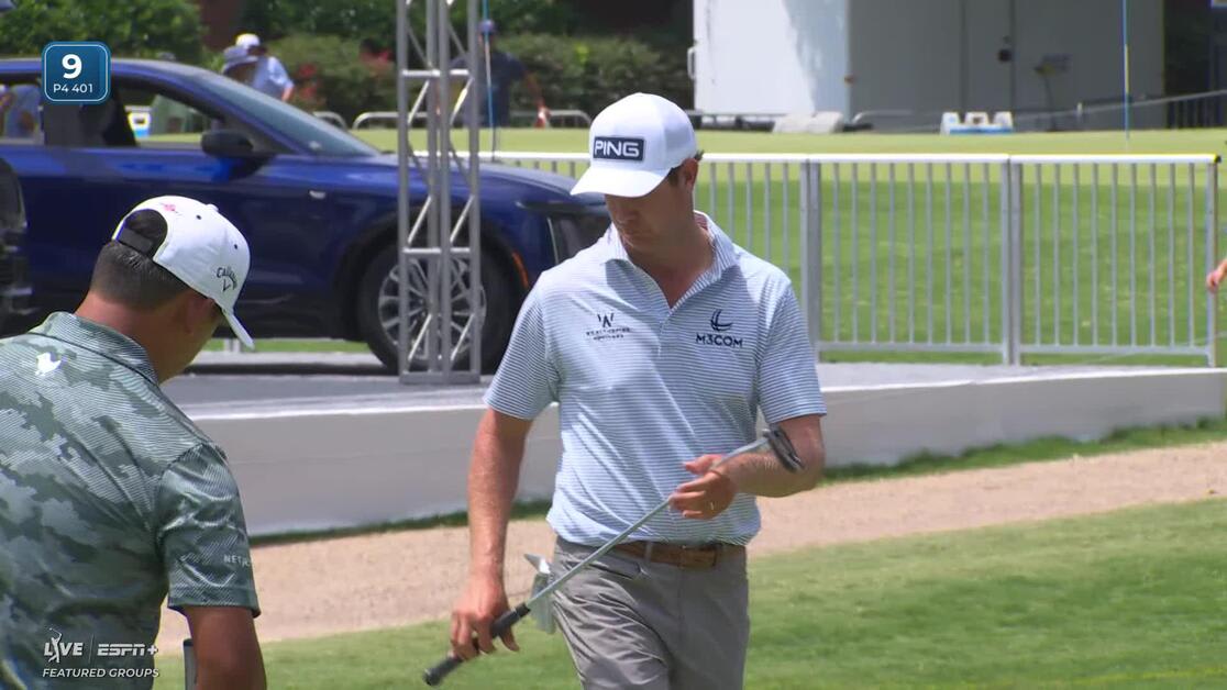 Harris English | Round 1 | 9th hole | Shot 4 | 2025 Charles Schwab