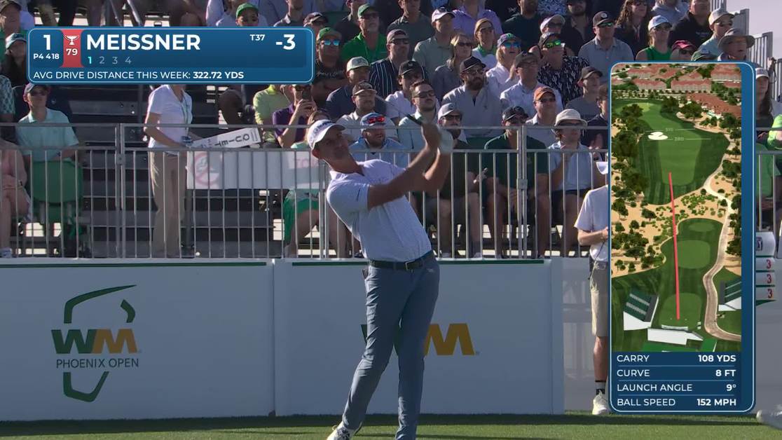 Mac Meissner | Round 3 | 1st hole | Shot 1 | 2026 WM Phoenix Open