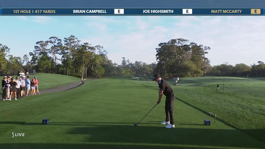 Matt McCarty | Round 1 | 1st hole | Shot 1 | 2025 THE PLAYERS