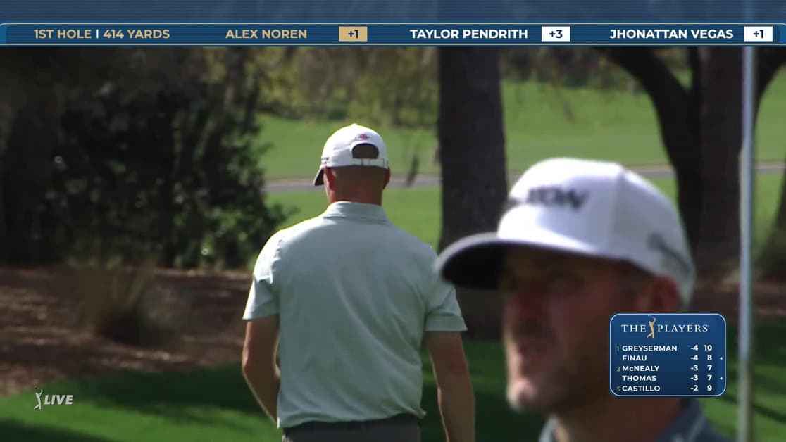 Alex Noren | Round 1 | 1st hole | Shot 2 | 2026 THE PLAYERS