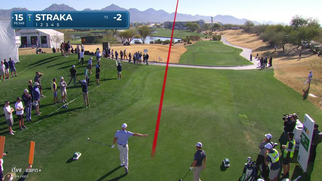 Sepp Straka | Round 1 | 15th hole | Shot 1 | 2025 WM Phoenix Open