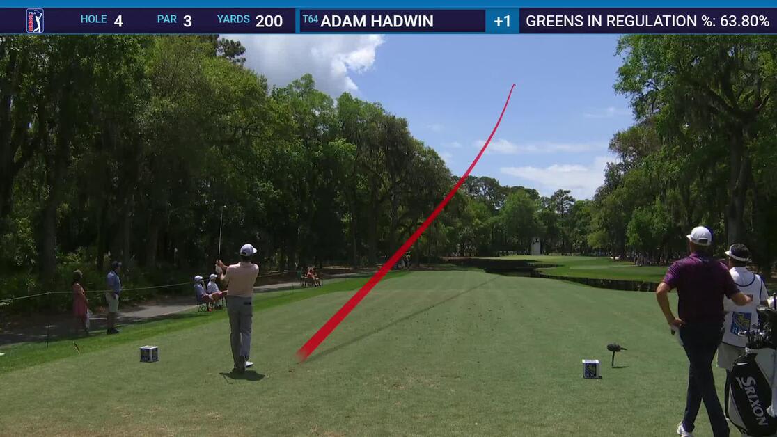Adam Hadwin | Round 2 | 4th hole | Shot 1 | 2025 RBC Heritage