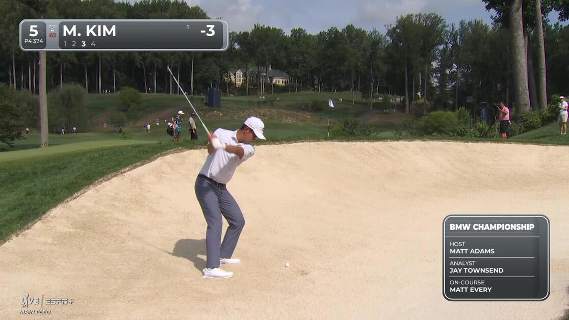 Michael Kim | Round 1 | 5th hole | Shot 3 | 2025 BMW Championship