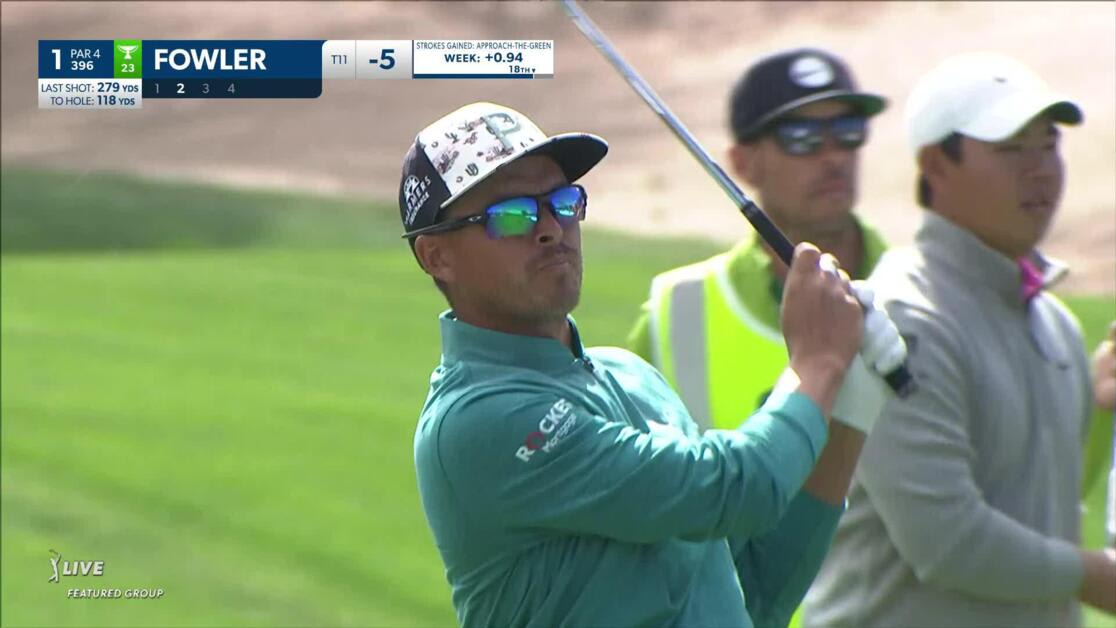 Rickie Fowler | 2023 WM Phoenix Open | Round 3 | 1st hole | Shot 2