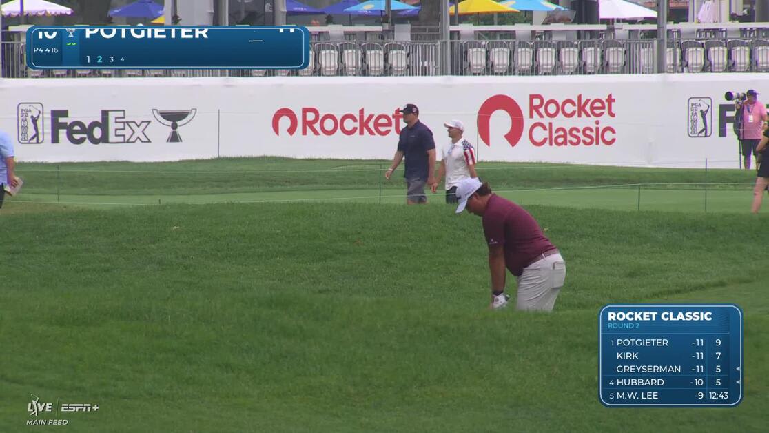 Aldrich Potgieter | Round 2 | 10th hole | Shot 2 | 2025 Rocket Classic