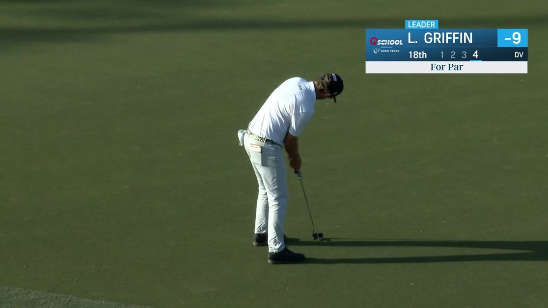 Lanto Griffin | Round 4 | 18th hole | Shot 4 | 2024 PGA TOUR Q-School