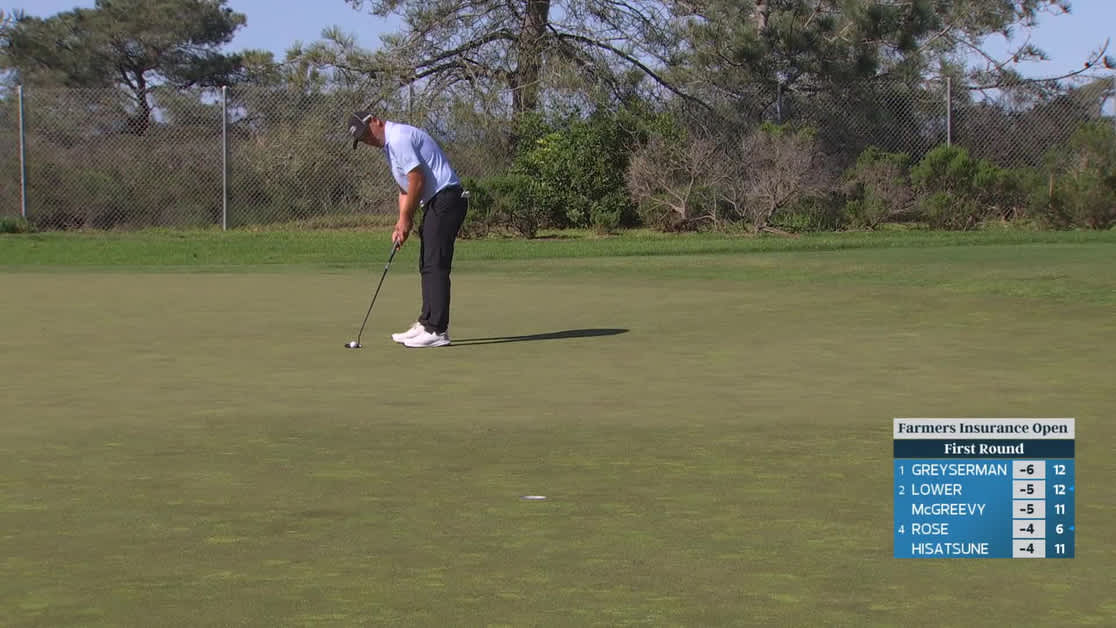 Justin Lower | Round 1 | 4th hole | Shot 3 | 2026 Farmers