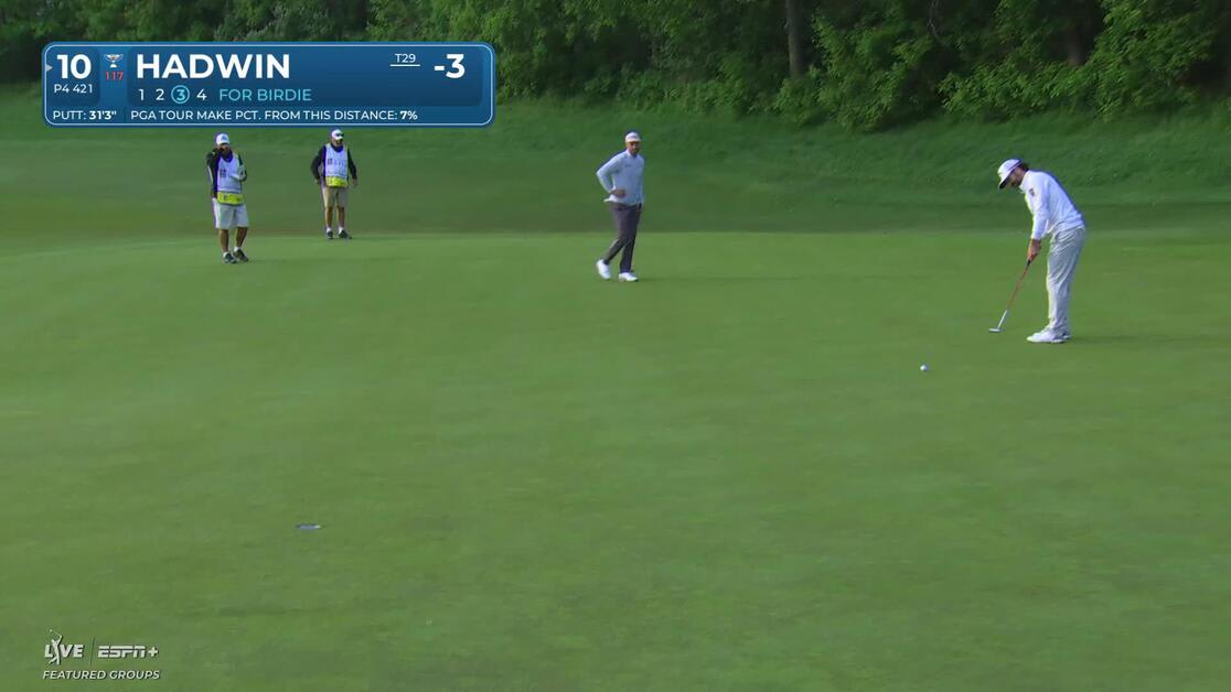 Adam Hadwin | Round 2 | 10th hole | Shot 3 | 2025 RBC Canadian